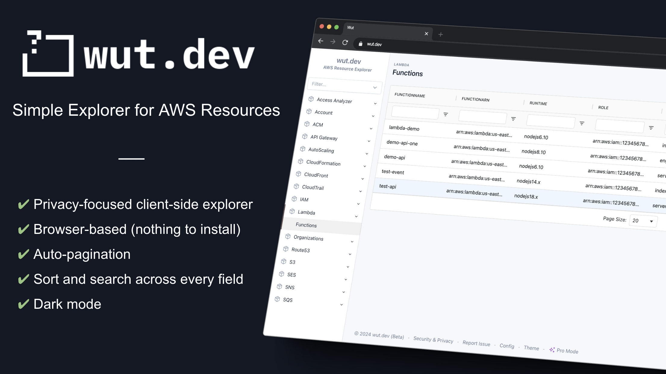 Wut.Dev | AWS Resource Explorer